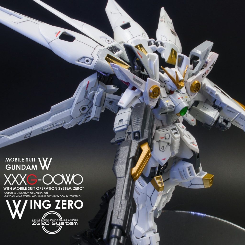 XXXG-OOWO_ウイングガンダムゼロ_HGAC_スノーホワイト風｜おすぎさんのガンプラ作品｜GUNSTA（ガンスタ）