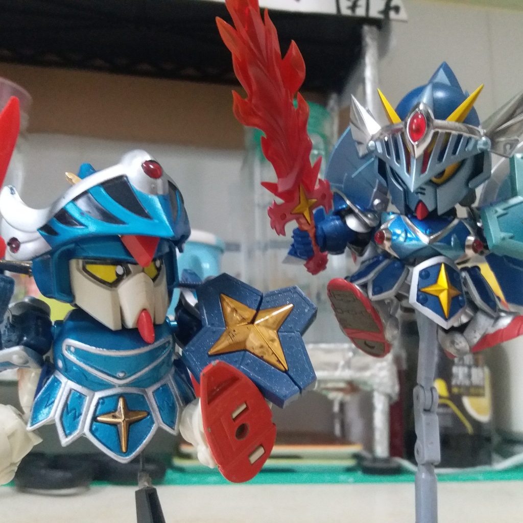SDX VS 元祖SD FAナイトガンダム｜LUNLUN（邪道可動）さんのガンプラ作品｜GUNSTA（ガンスタ）