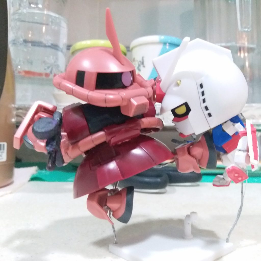 EXCEED MODEL SD シャア専用ザク（邪道可動）｜LUNLUN（邪道可動）さんのガンプラ作品｜GUNSTA（ガンスタ）