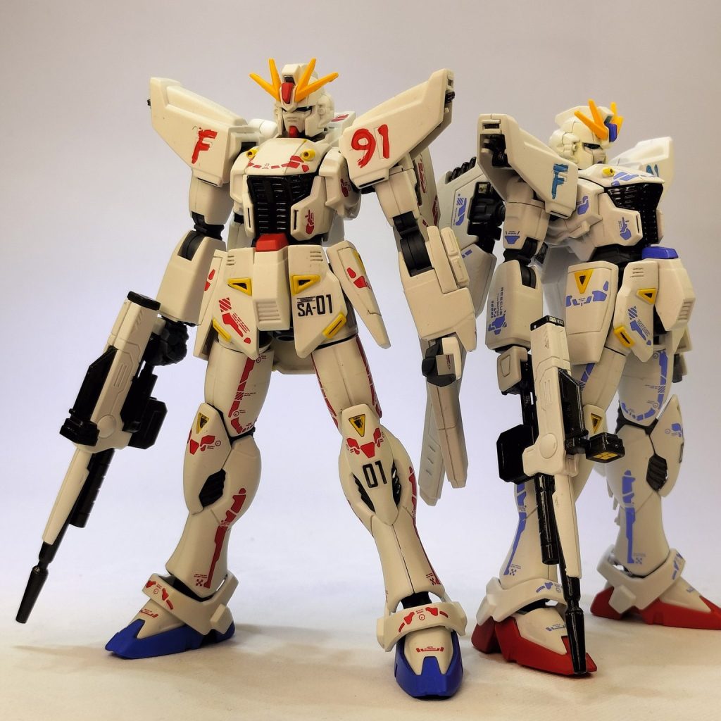 ガンダムF91ヴァイタル1号機＆2号機｜ぐりぐらさんのガンプラ作品｜GUNSTA（ガンスタ）