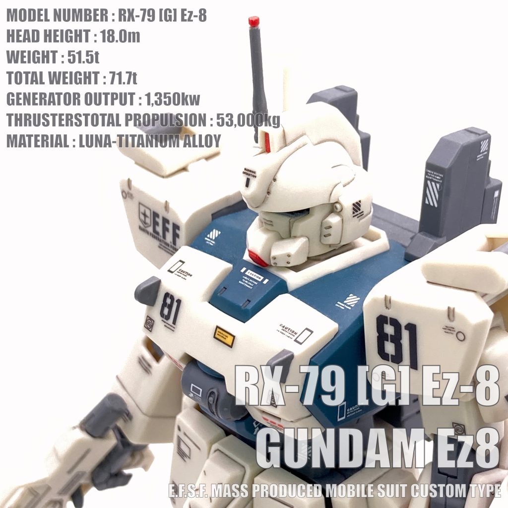 HGUC ガンダムEz8｜ハヤマオさんのガンプラ作品｜GUNSTA（ガンスタ）