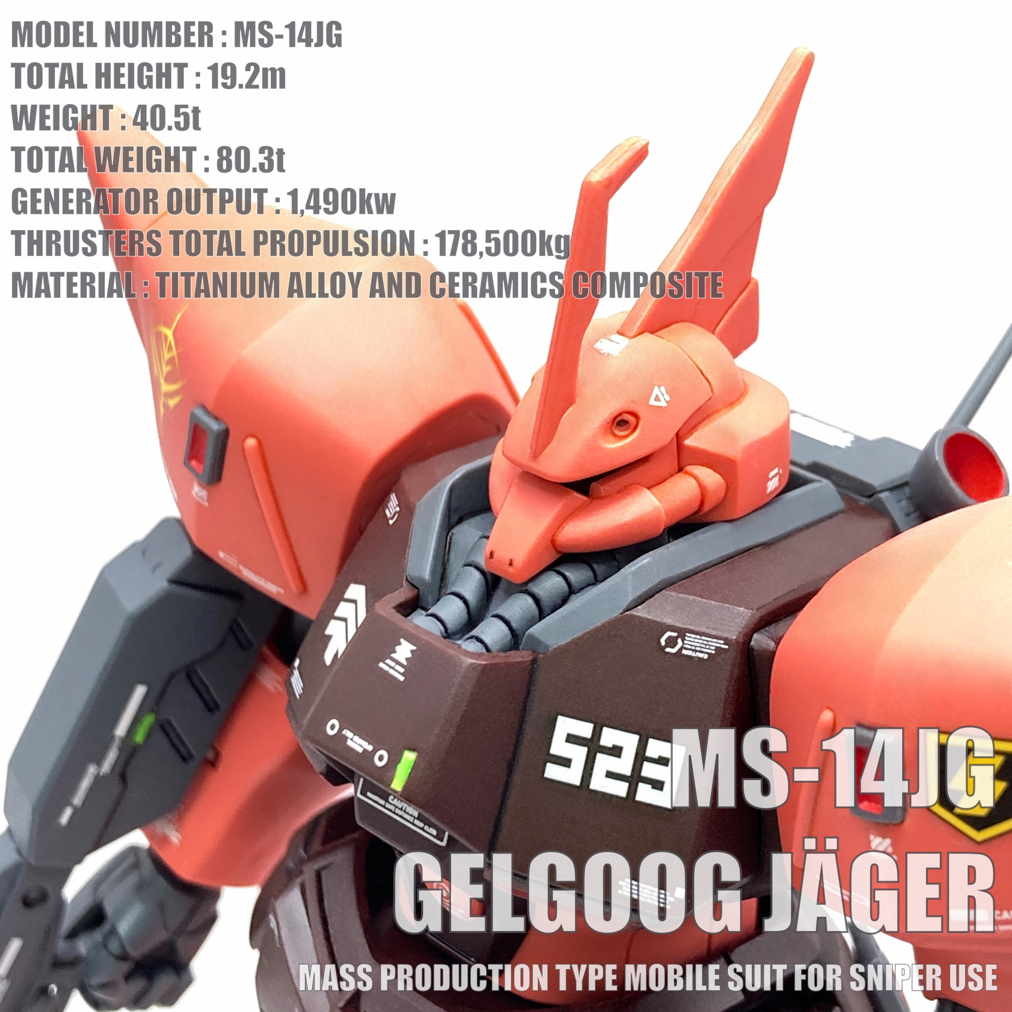 HGUC ゲルググJ｜ハヤマオさんのガンプラ作品｜GUNSTA（ガンスタ）