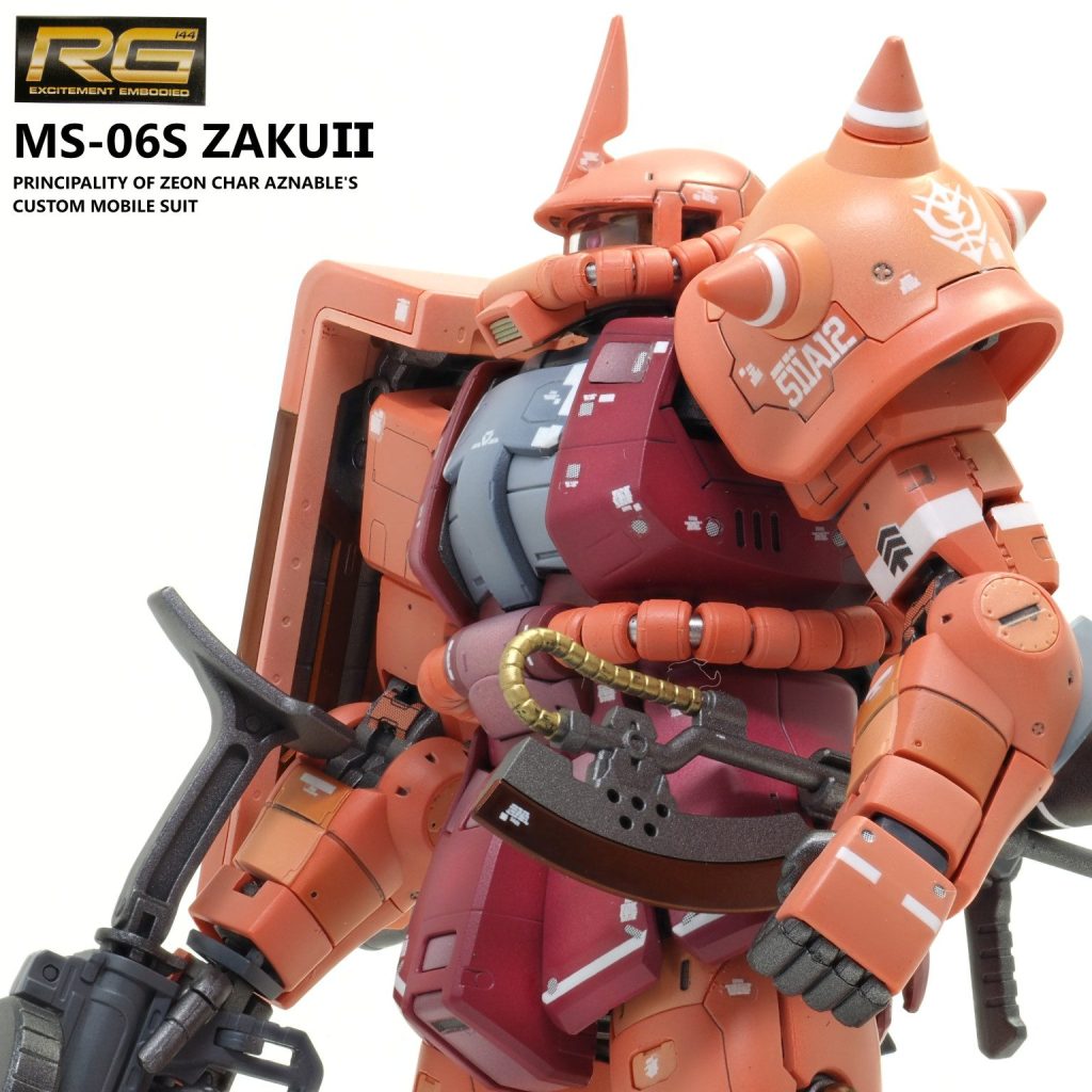 RG MS-06S シャア専用ザク｜yas2023さんのガンプラ作品｜GUNSTA（ガンスタ）