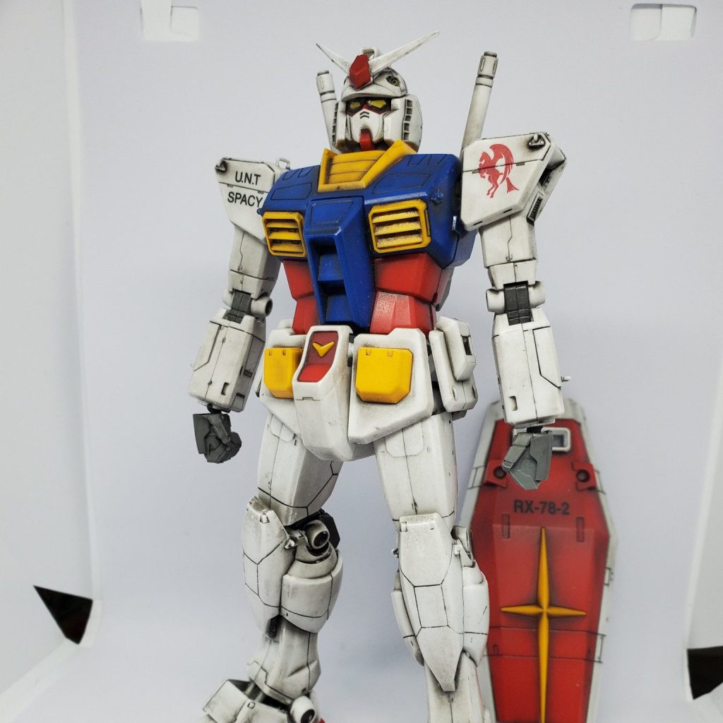 今年1体目は元祖MGガンダムver.1 0で｜英吉さんのガンプラ作品｜GUNSTA（ガンスタ）