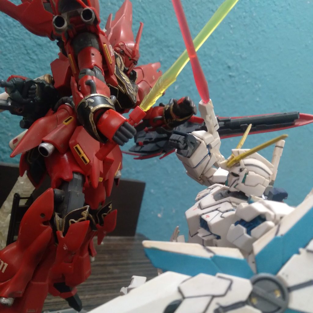 Unicorn Gundam vs. Sinanju｜GunplaGuyさんのガンプラ作品｜GUNSTA（ガンスタ）