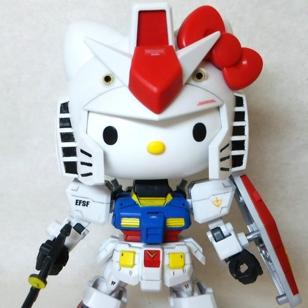 SD キティガンダムとありがトゥース！横浜ガンダム！｜バラモン・T・カッシュさんのガンプラ作品｜GUNSTA（ガンスタ）