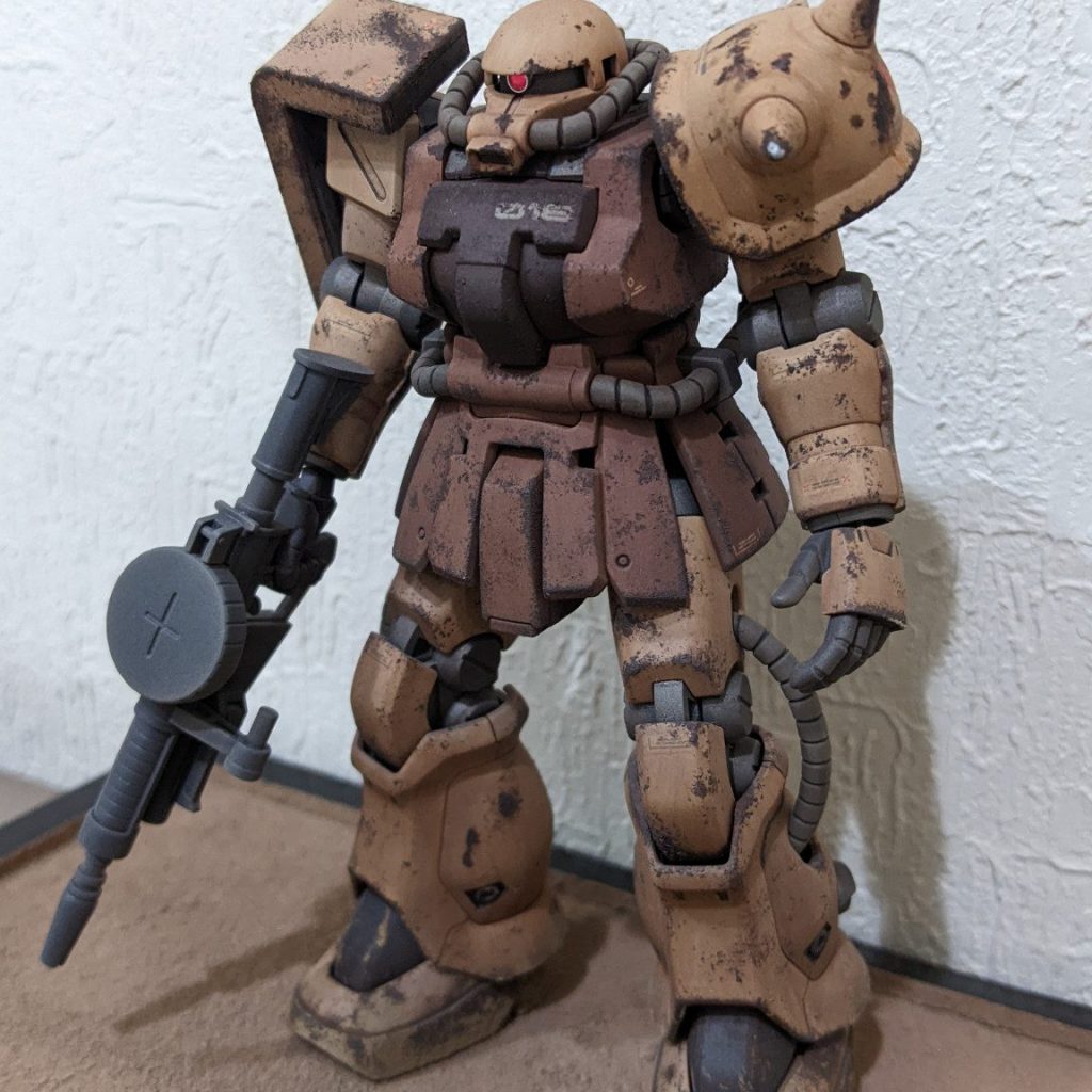 ザク2F2 南米、ジャブローあたりに配備されたと言う設定で｜どすぐろさんのガンプラ作品｜GUNSTA（ガンスタ）