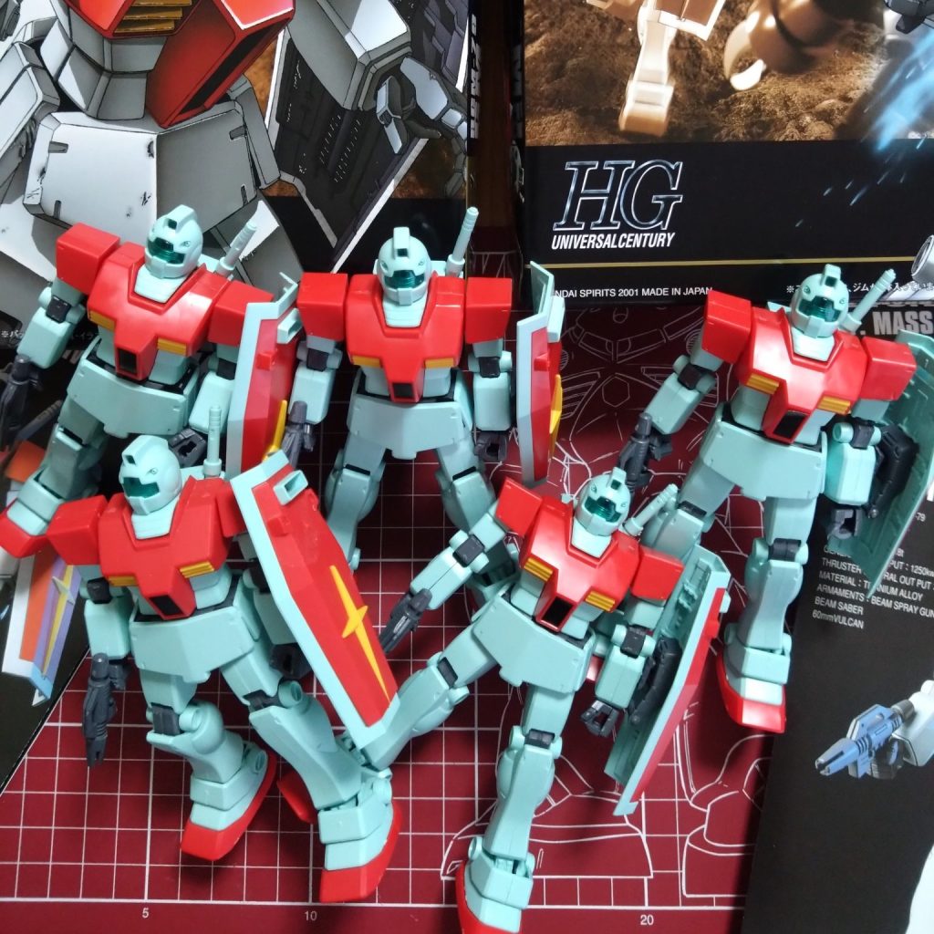 GM×4（+1）｜コベントスさんのガンプラ作品｜GUNSTA（ガンスタ）