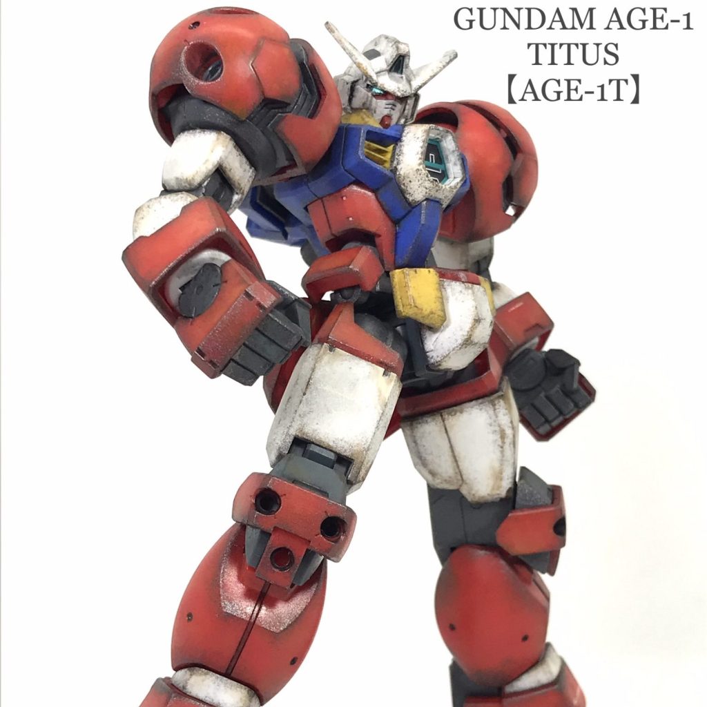 HG ガンダムAGE-1 タイタス 無塗装 お手軽ウェザリング 成型色仕上げ｜tamamaさんのガンプラ作品｜GUNSTA（ガンスタ）