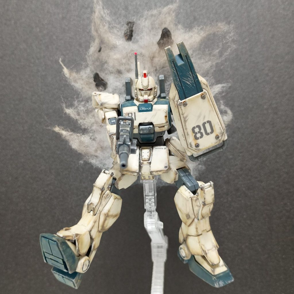HG Ez8 成形色＋部分塗装＋ウェザリング仕上げ＋簡単ジオラマ｜窓際の陽炎さんのガンプラ作品｜GUNSTA（ガンスタ）