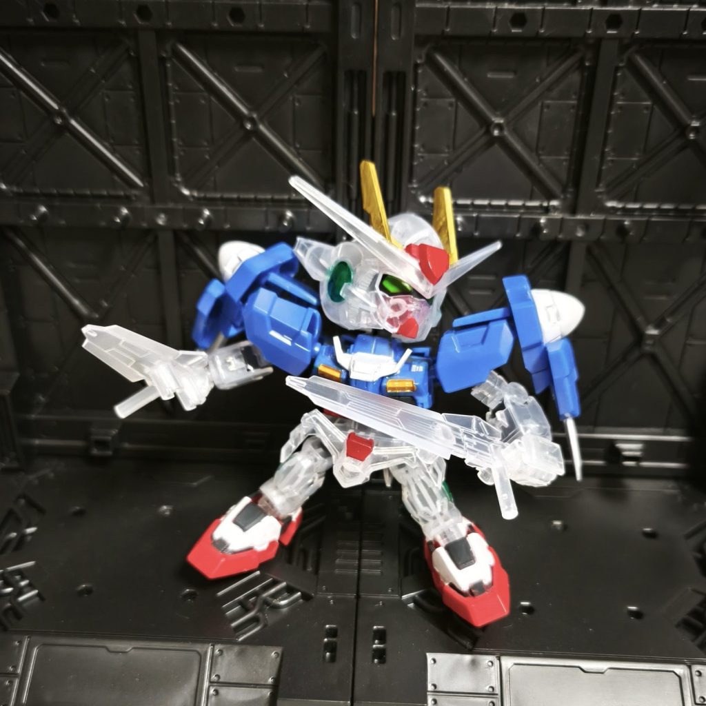 ダブルオーガンダム SD ソリッドクリア｜しろたんさんのガンプラ作品｜GUNSTA（ガンスタ）