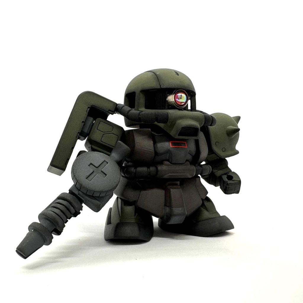 SDガンダム BB戦士 ザクⅡF型 リアルタイプカラー筆塗り｜レミュルさんのガンプラ作品｜GUNSTA（ガンスタ）