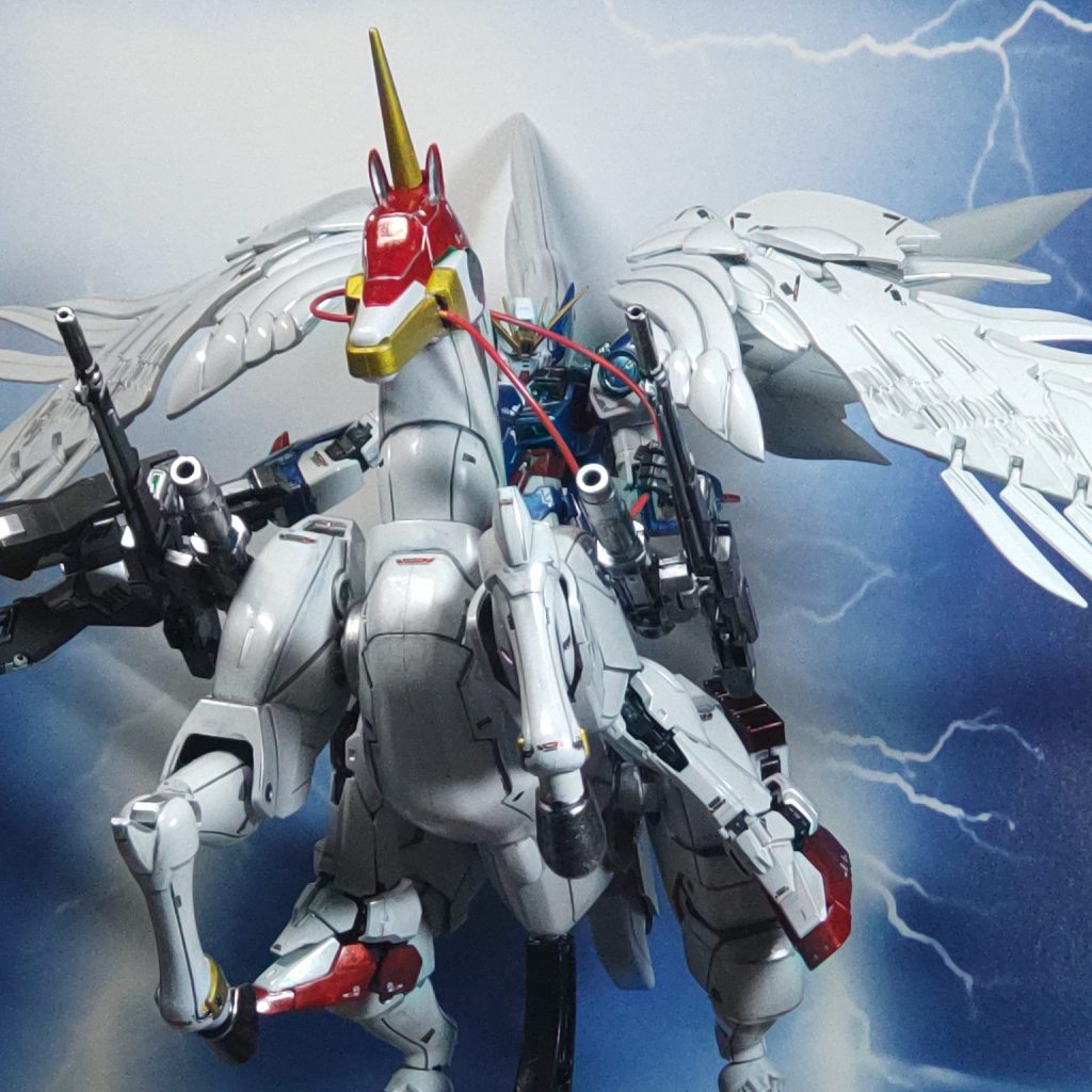 WガンダムゼロEW on 風雲再起 Wガンダム大勝利 ️希望の未来へJUSTCOMMUNICATION‼️｜タンクローさんのガンプラ作品｜GUNSTA（ガンスタ）