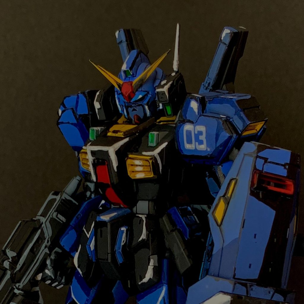 RX-178 ガンダムMk-II(ティターンズ仕様)アニメ塗り｜フチおさんのガンプラ作品｜GUNSTA（ガンスタ）